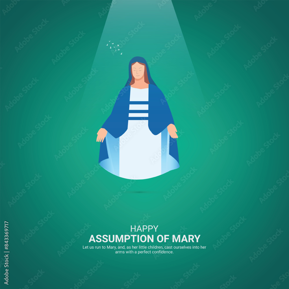 creative Assumption of Mary ads design. Assumption of Mary, Virgin Mary ...
