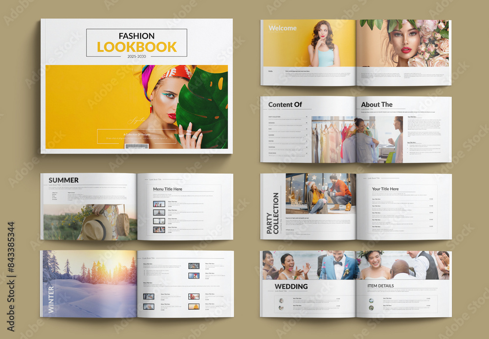Fashion Lookbook Design Template Stock Template | Adobe Stock