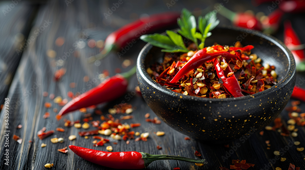 chilli peppers on the black table, chilli background, Dry chili pepper ...