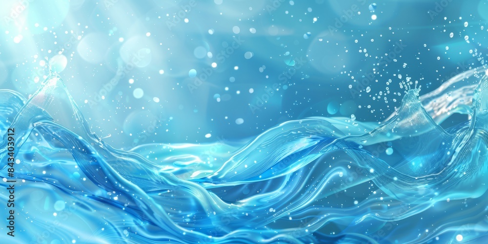 Refreshing Waves: Pure Water Ripples and Splashes in 4K HD，Liquid water ...