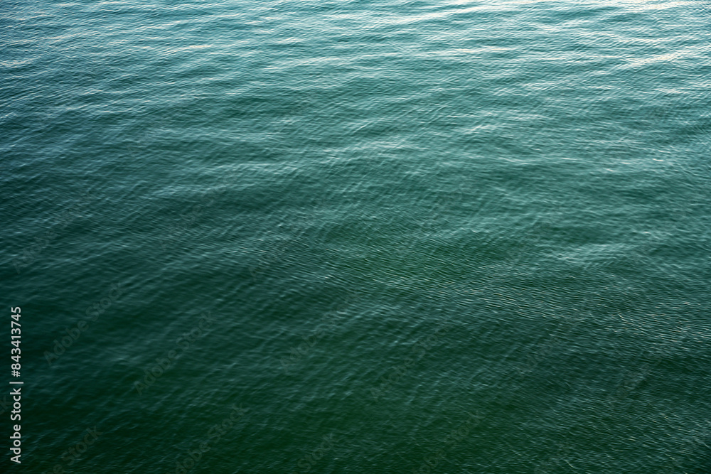 Water background texture. Sea surface in sunset light. Breezy wavy ...