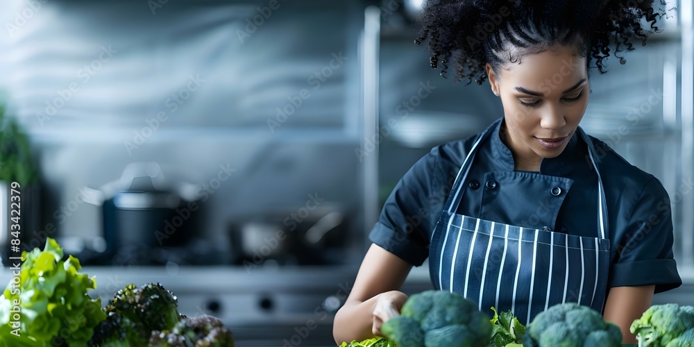 African American Female Chef Shares Healthy Dish Recipes on Online ...
