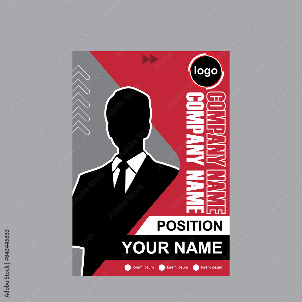 Simple company name card designs can be edited easily Stock Vector ...