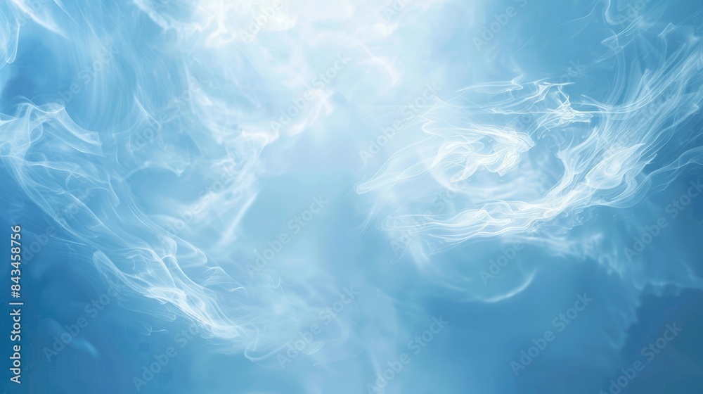 Peaceful pastel blue background, soft and comforting, providing a ...