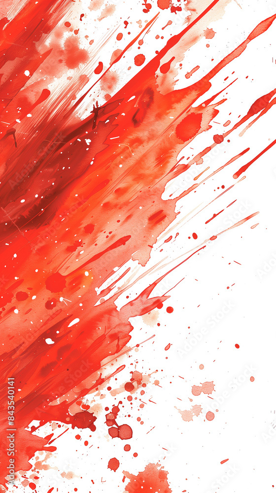 Dynamic red splatter pattern on white background. Stock Illustration ...