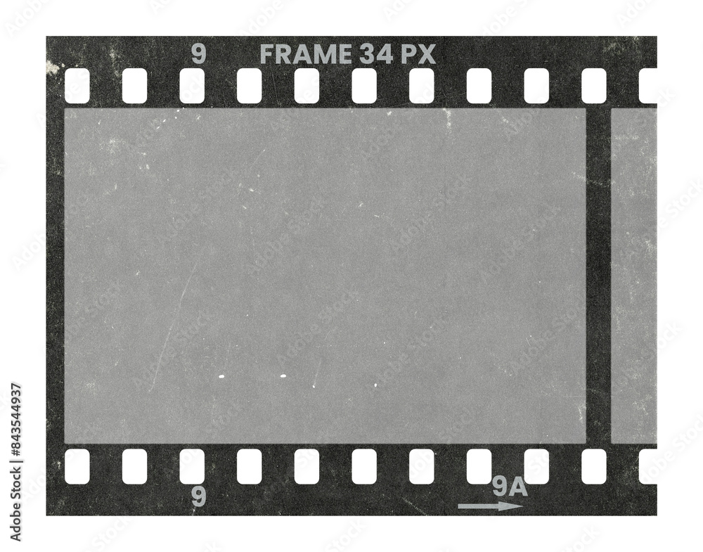 Film frame photo strip high-resolution blank filter. 35mm scan template ...