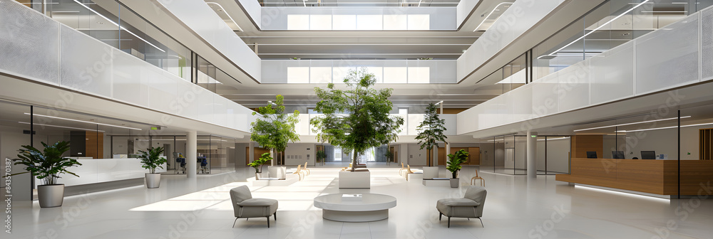 Comprehensive Hospital Layout with Departments, Emergency Areas, Wards ...