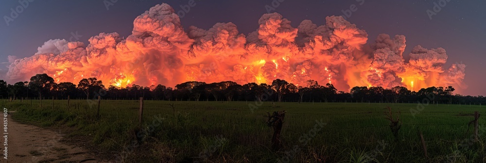 Natural disasters wildfires, volcanic eruptions, and thunderstorms ...