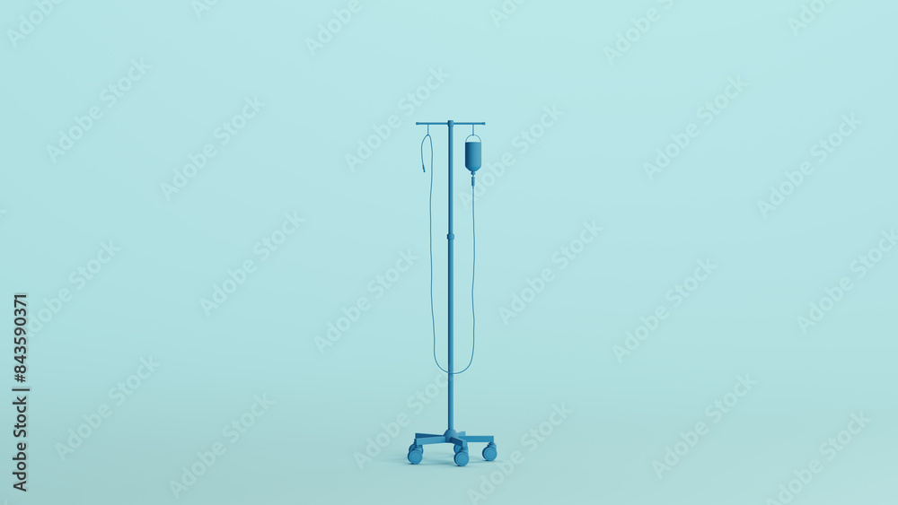 Blue iv intravenous fluid drips hospital health care patient care pale ...