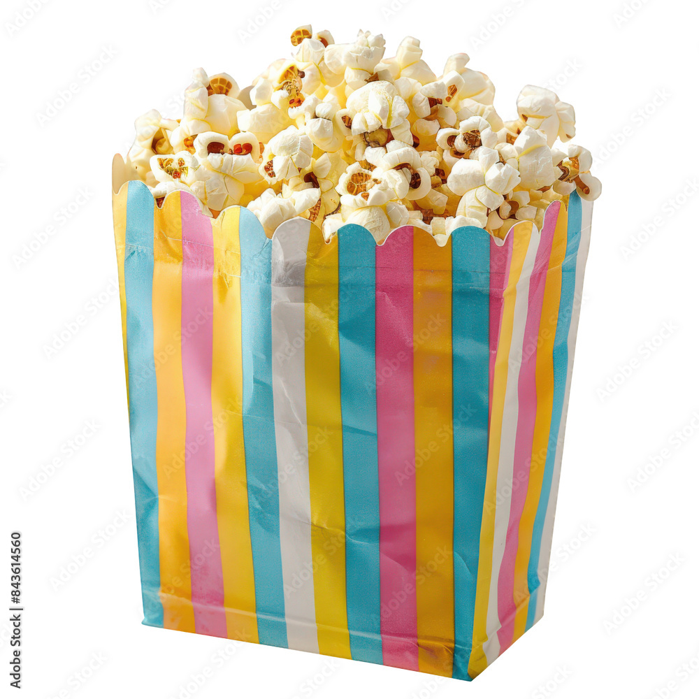 Giant Red and White Striped Popcorn Bucket with Straw on Black Table in ...