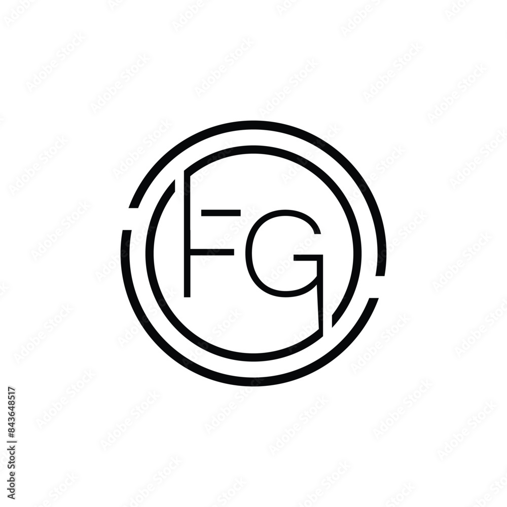 Luxury letter FG logo design.Royal premium letter FG logo design vector ...