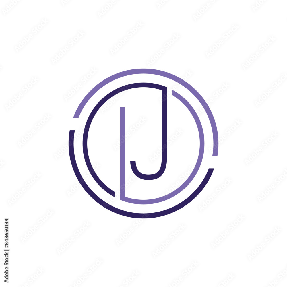 Luxury letter IJ logo design.Royal premium letter IJ logo design vector ...