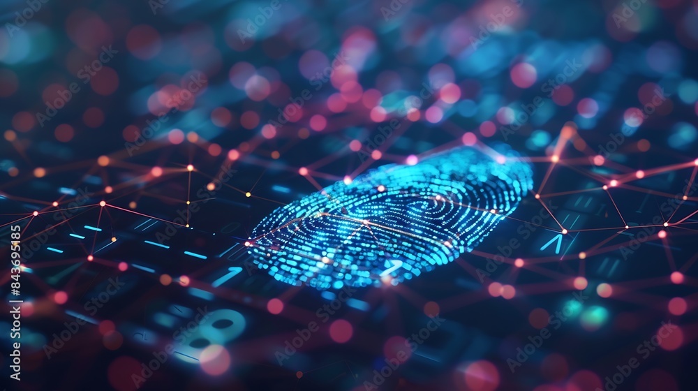 Fingerprint scan provides security access with biometric identification ...