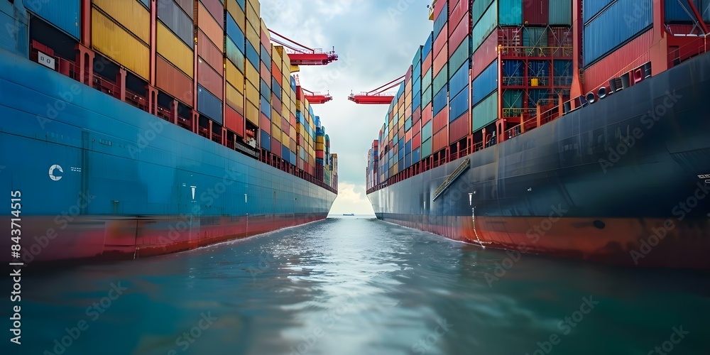 Identifying key global trade shipping routes and supply chain logistics ...