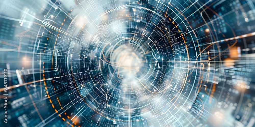 Visual city map showing interconnected transportation routes and nodes ...