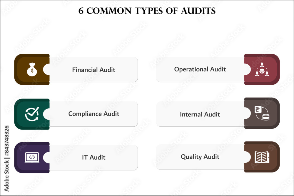 Six common type of audits - Financial audit, Operational audit ...
