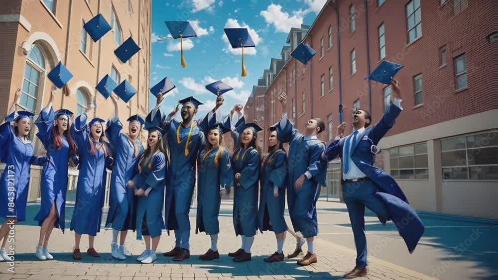 Future doctors students celebrate graduation from university ...