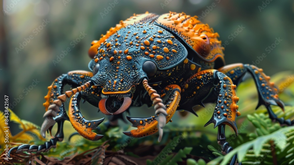 Beetle exoskeleton in the style of Nikon D850, macro photography, 32k ...