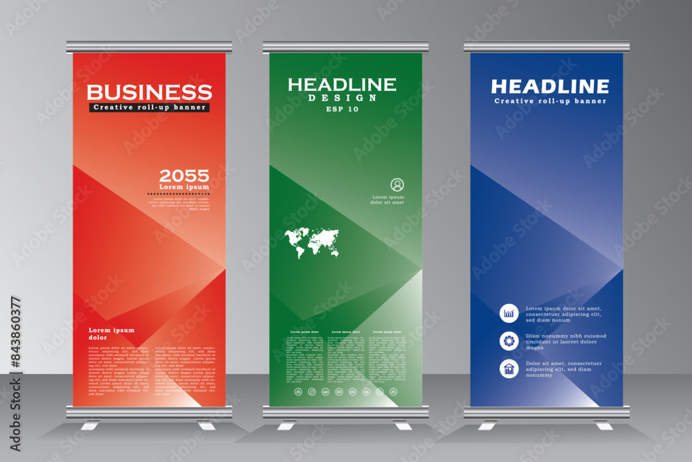 roll up banner, brochure, flyer, banner design, industrial, company ...