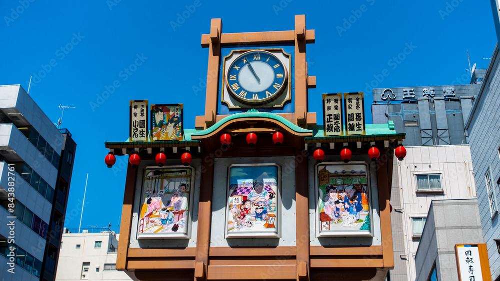 Tokyo, Japan – April 2024 : The famous Karakuri Yagura, Ningyocho ...