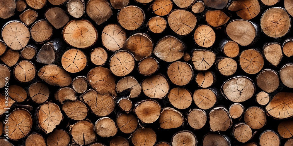 Firewood tree wood forest bark timber stack of log decoration ...