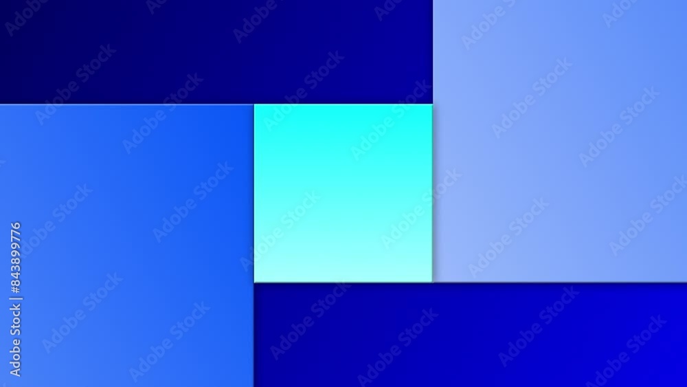 Blue and light blue looping geometric animation.Background with squares ...