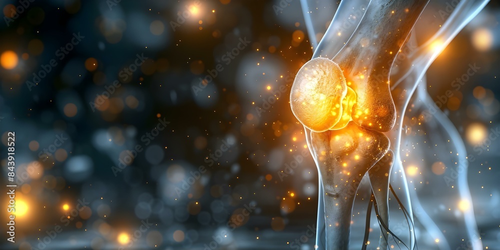 Visual representation of knee instability and swelling caused by ACL ...