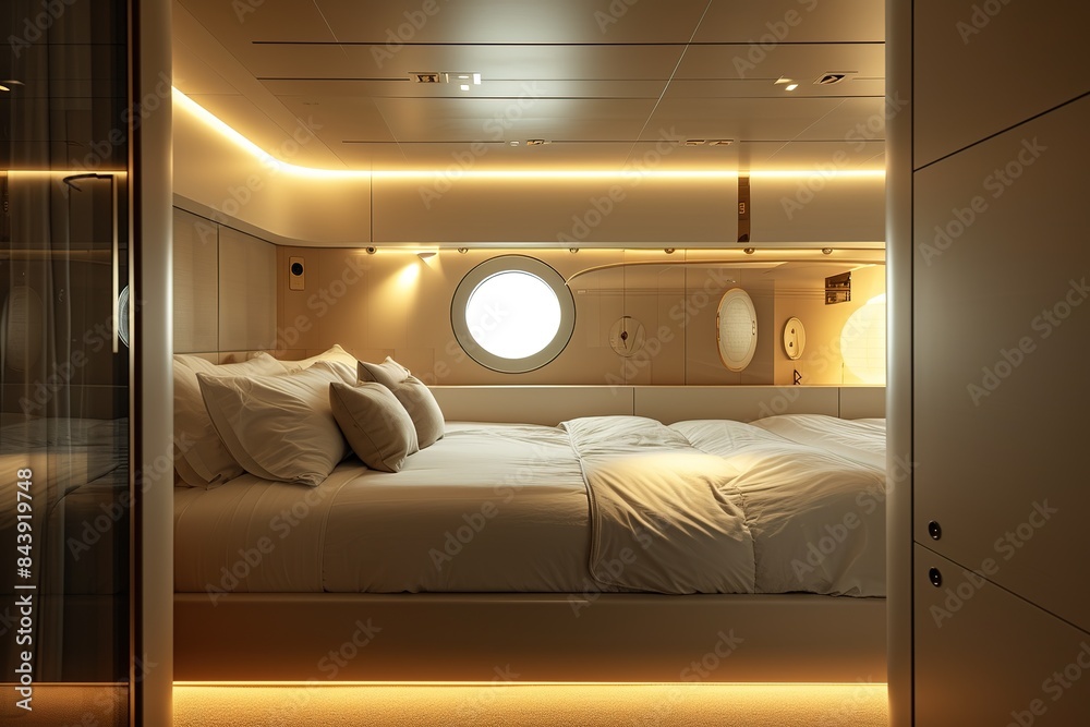 Ultra Close up view of Ultra contemporary modernist sleeping cabin ...