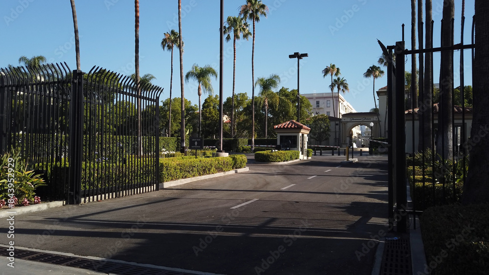 Los Angeles, California, USA, June 21, 2022: Entrance to Paramount ...