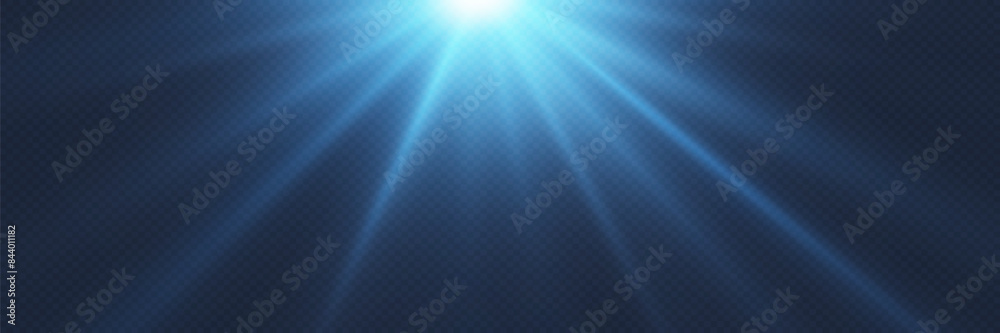 Light rays light effect. Star burst with lines exploding. On a ...