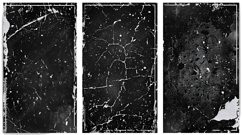 Overlay textures set stamp with grunge effect. Old damage Dirty grainy ...