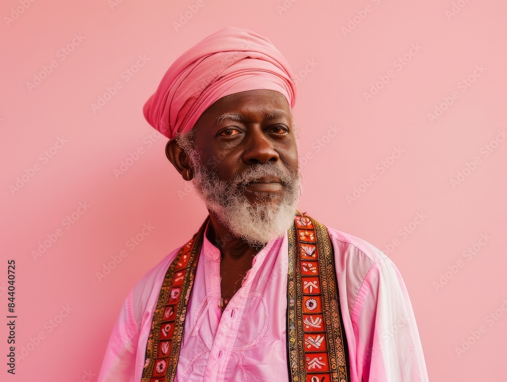 Man dark skin wearing skinny old man with beard, full body short, old ...