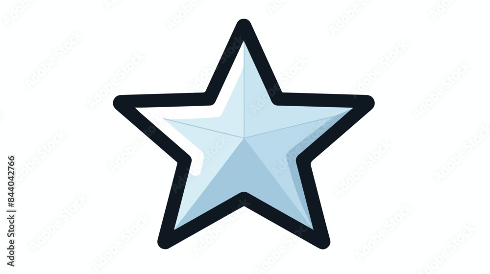 7 point star outline icon. Clipart image isolated o Stock Vector ...