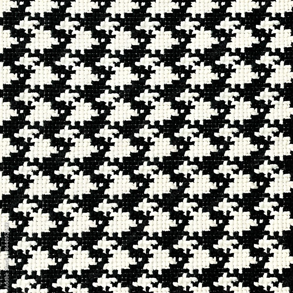 Elegant Houndstooth Pattern in Classic Black and White - Timeless ...