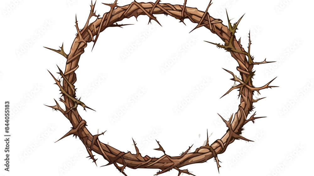 Barbed wire circle border. Clipart image isolated o Stock Vector ...