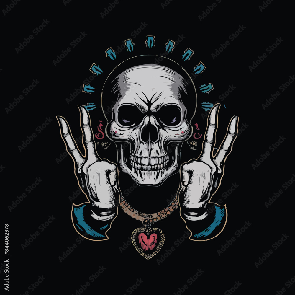 Dark detailed skull gets a makeover with an expressive skull textured ...