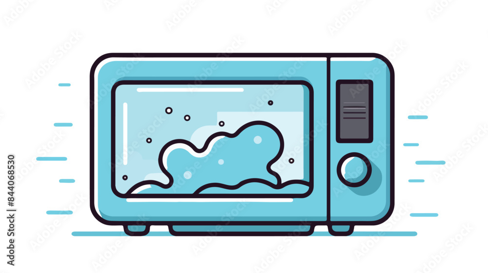 Broken microwave outline icon. Clipart image isolat Stock Vector ...