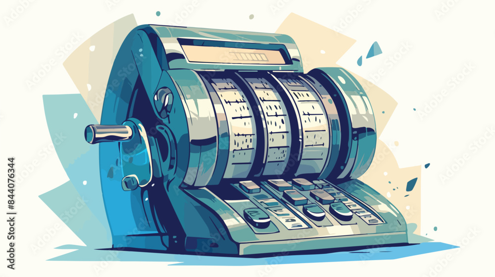 Cash till silhouette icon. Clipart image isolated o Stock Vector ...