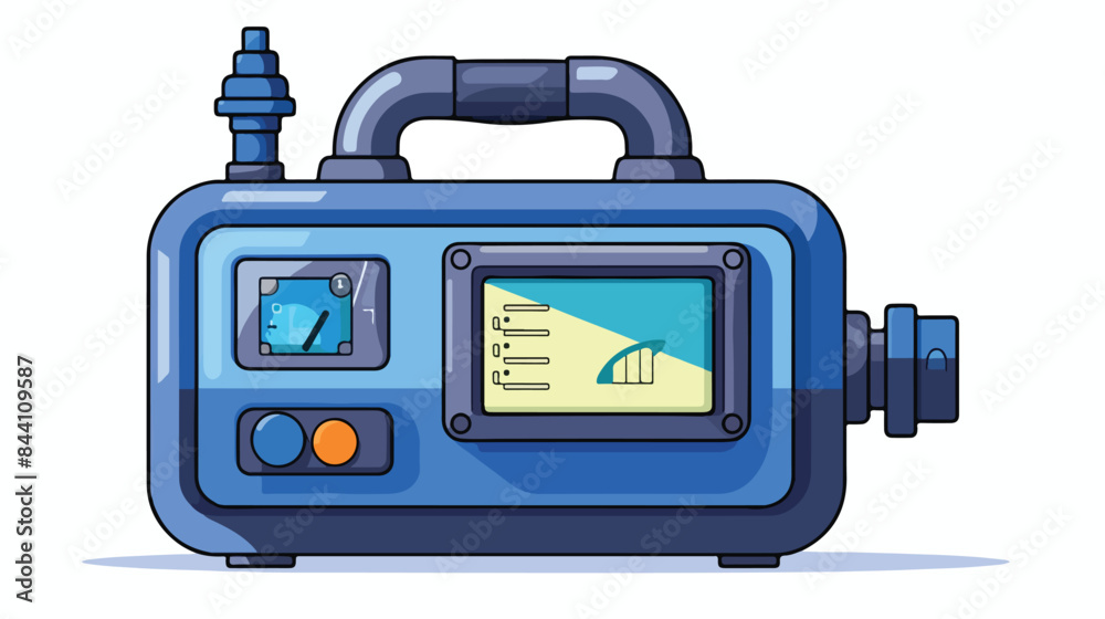 Gas detector blueprint symbol. Clipart image isolat Stock Vector ...