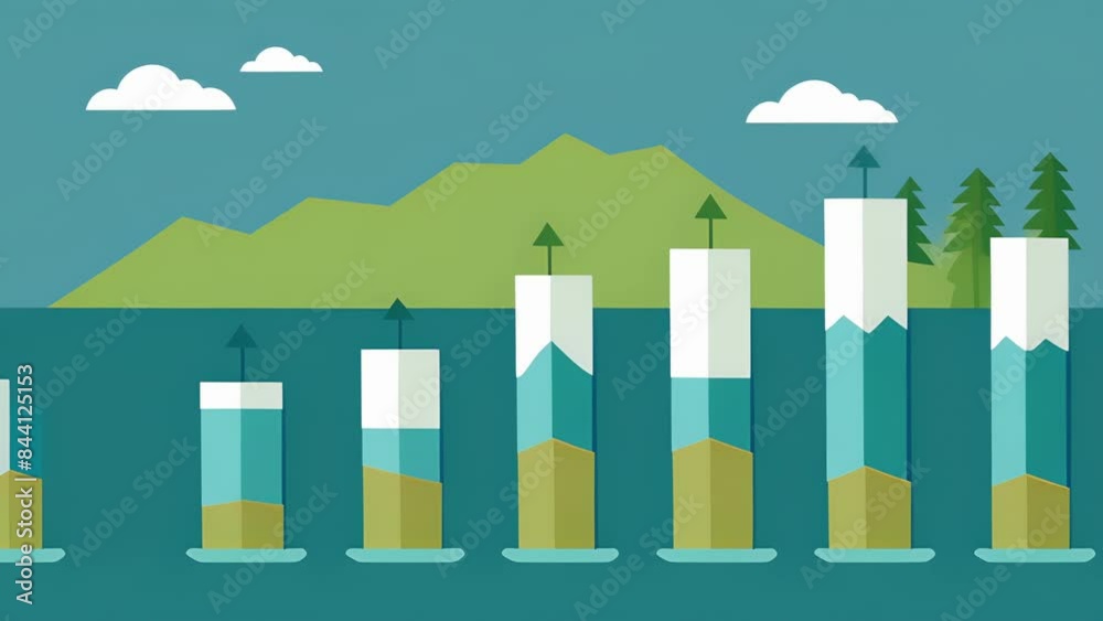 A bar chart comparing the current water levels in various reservoirs ...