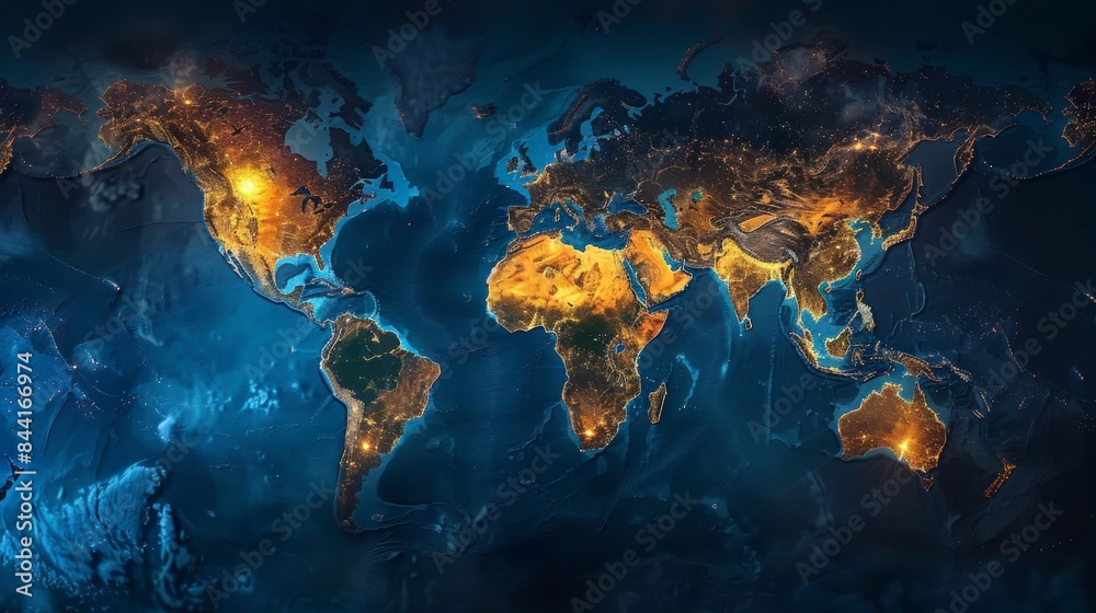A world map with highlighted regions where hydrogen fuel cell ...