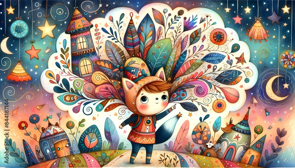 ilustración infantil, wallpaper, cuento de hadas, fantasía, variopinto ...