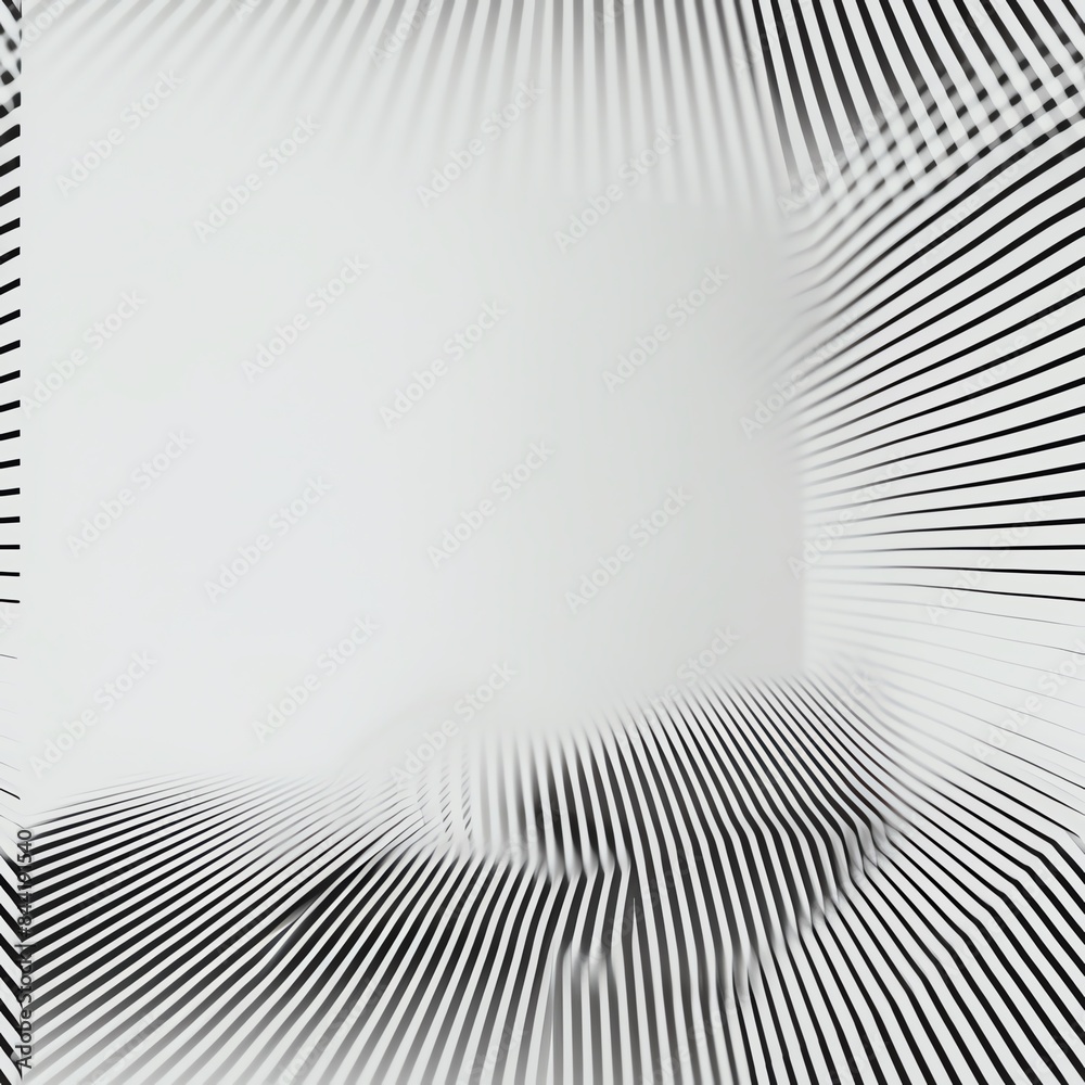 Artistic rendering of a minimalist art piece where precise thin stripes ...