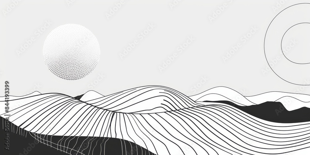 Modern line art creating a clean and simple background. Stock ...