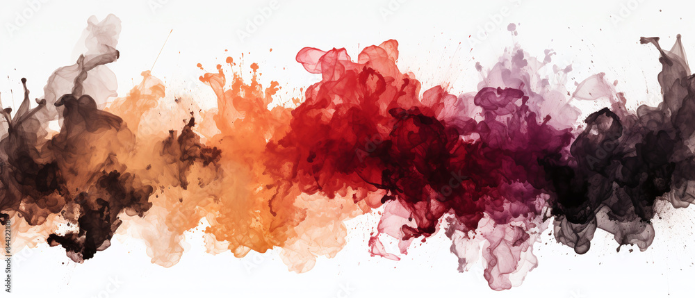 Varieties of Ink Blot-Inspired Textures Background Stock Illustration ...