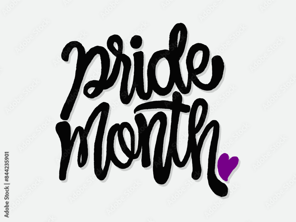 LGBT pride art on white background. template for poster, social network ...