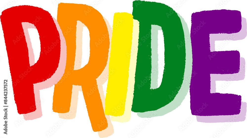 LGBT pride art on white background. template for poster, social network ...