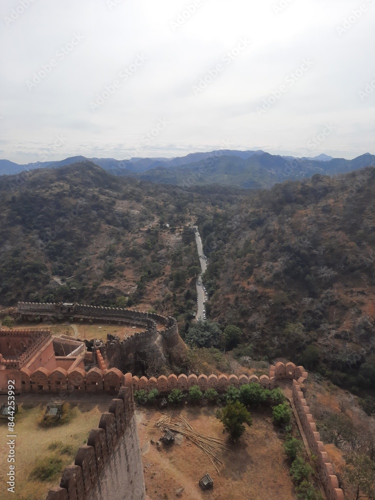 Kumbhalgarh Fort, an old Mewar fort, in the Rajsamand District of ...