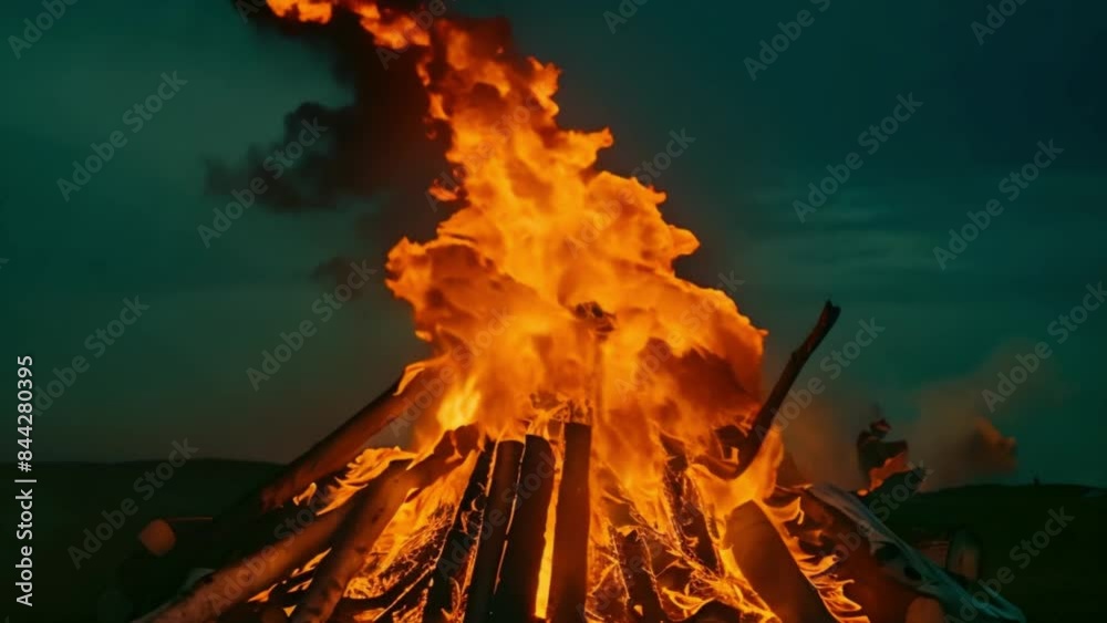 Fire, flame, bonfire, hot, burn, heat, burning, flames, night, red ...