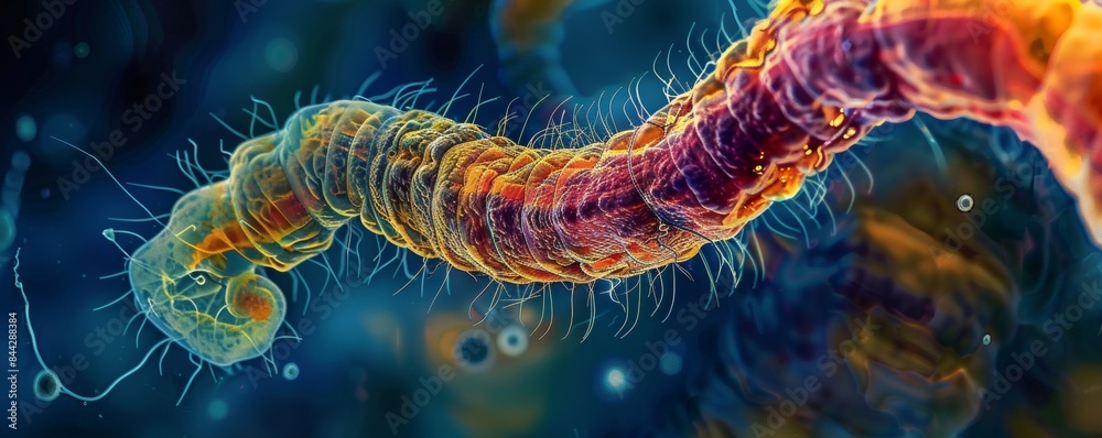 Microscopic images of nematode worms reveal the detailed structure of ...